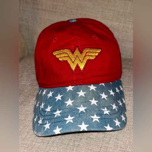 DC Comics | Accessories | Dc Comics Wonder Woman Hat Adjustable Red ...